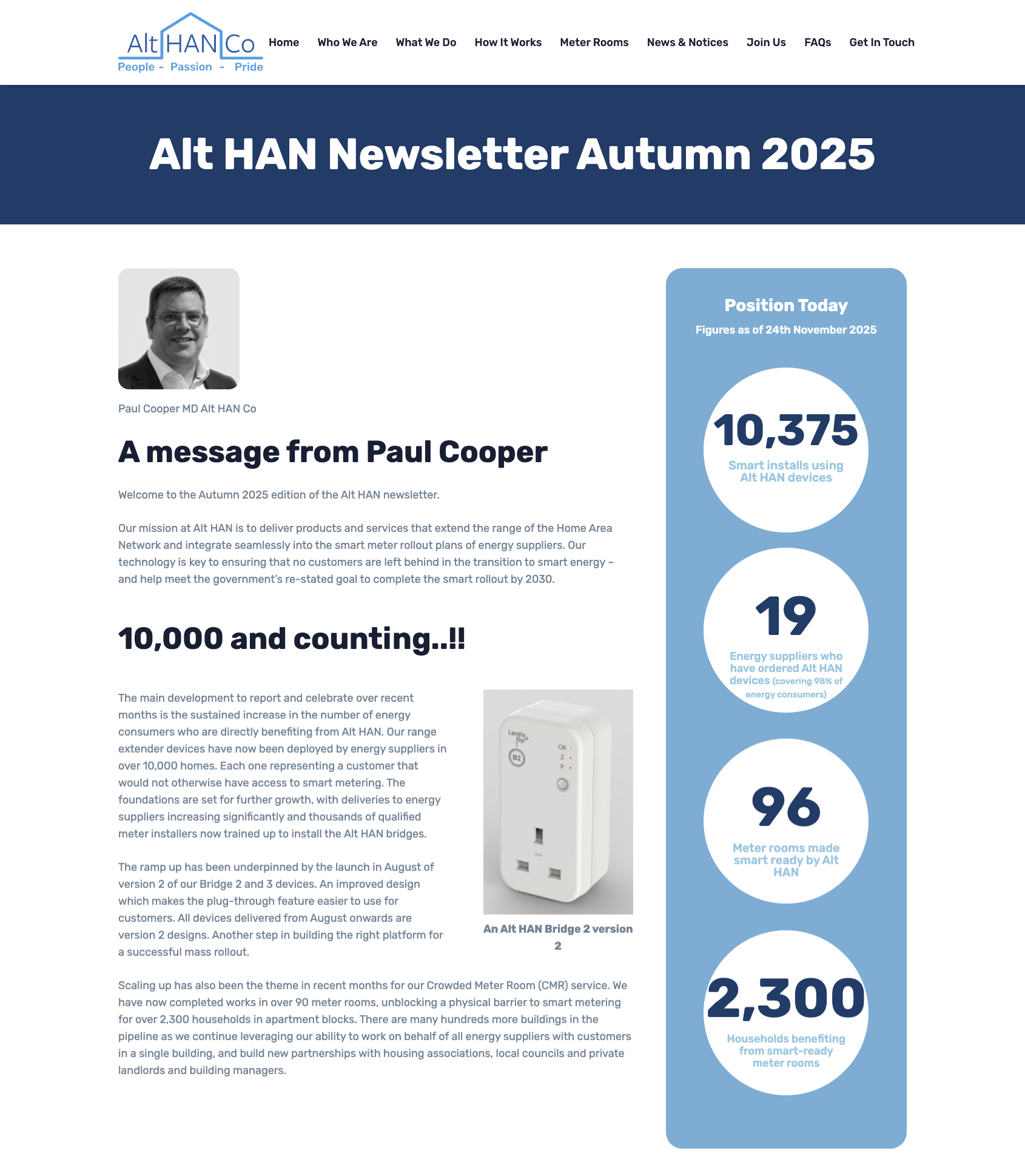 Alt HAN Newsletter Autumn 2025 - Alt HAN Co